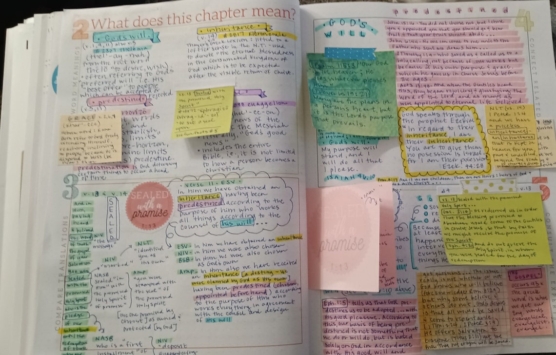 Ephesians Chapter Mapping™ Workbook FULL COLOR Digital/printable - Etsy