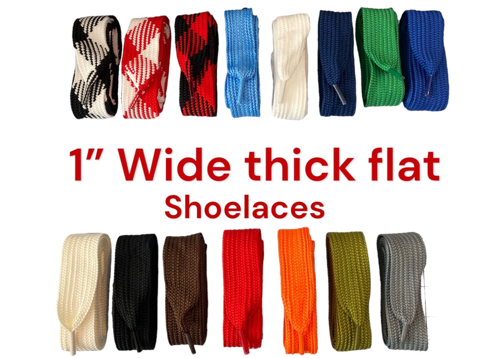 Strings High-quality Thick Shoelaces - 1 Inch Wide - Est. 1980 ...