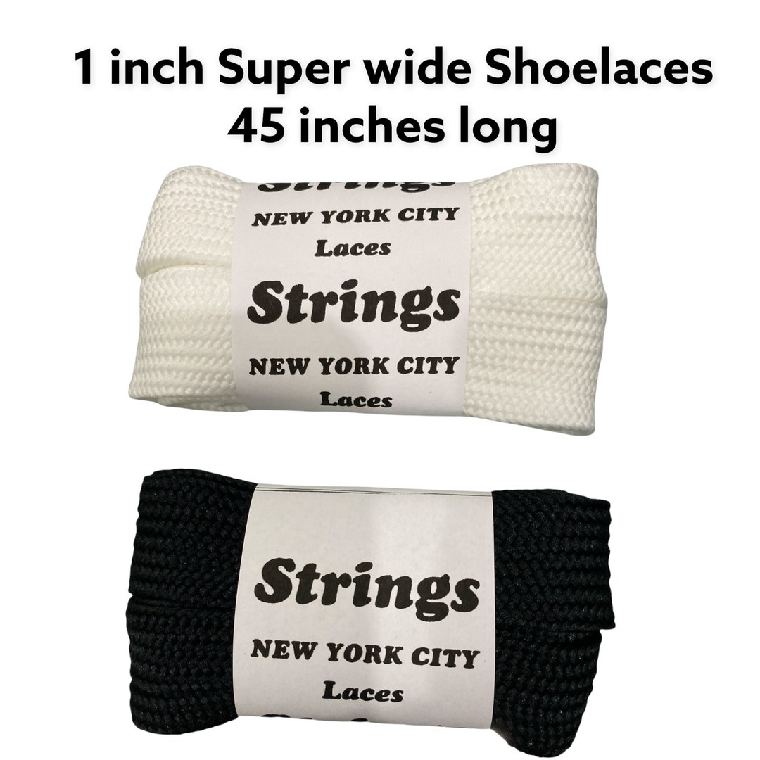 Super Wide 1-inch Shoelaces - Strings Shoe Lace Company - Etsy