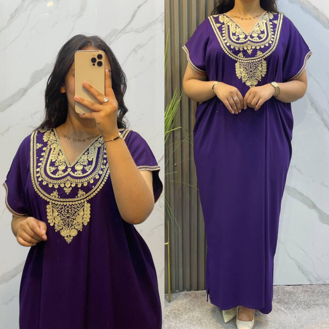 Moroccan Kaftan, African Kaftan, Arabic Abaya , Dubai Dress, Summer ...