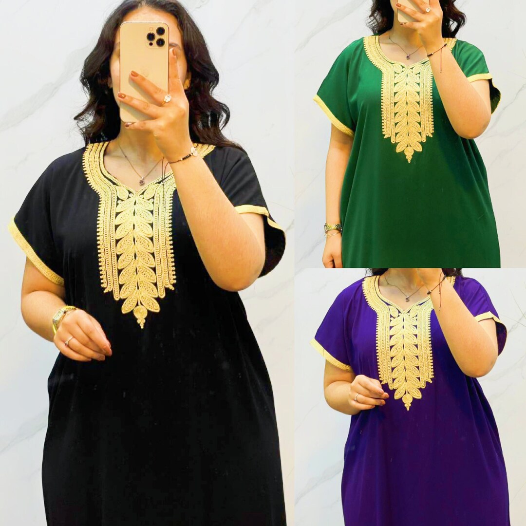 Moroccan Kaftan, African Kaftan, Arabic Abaya , Dubai Dress, Summer ...