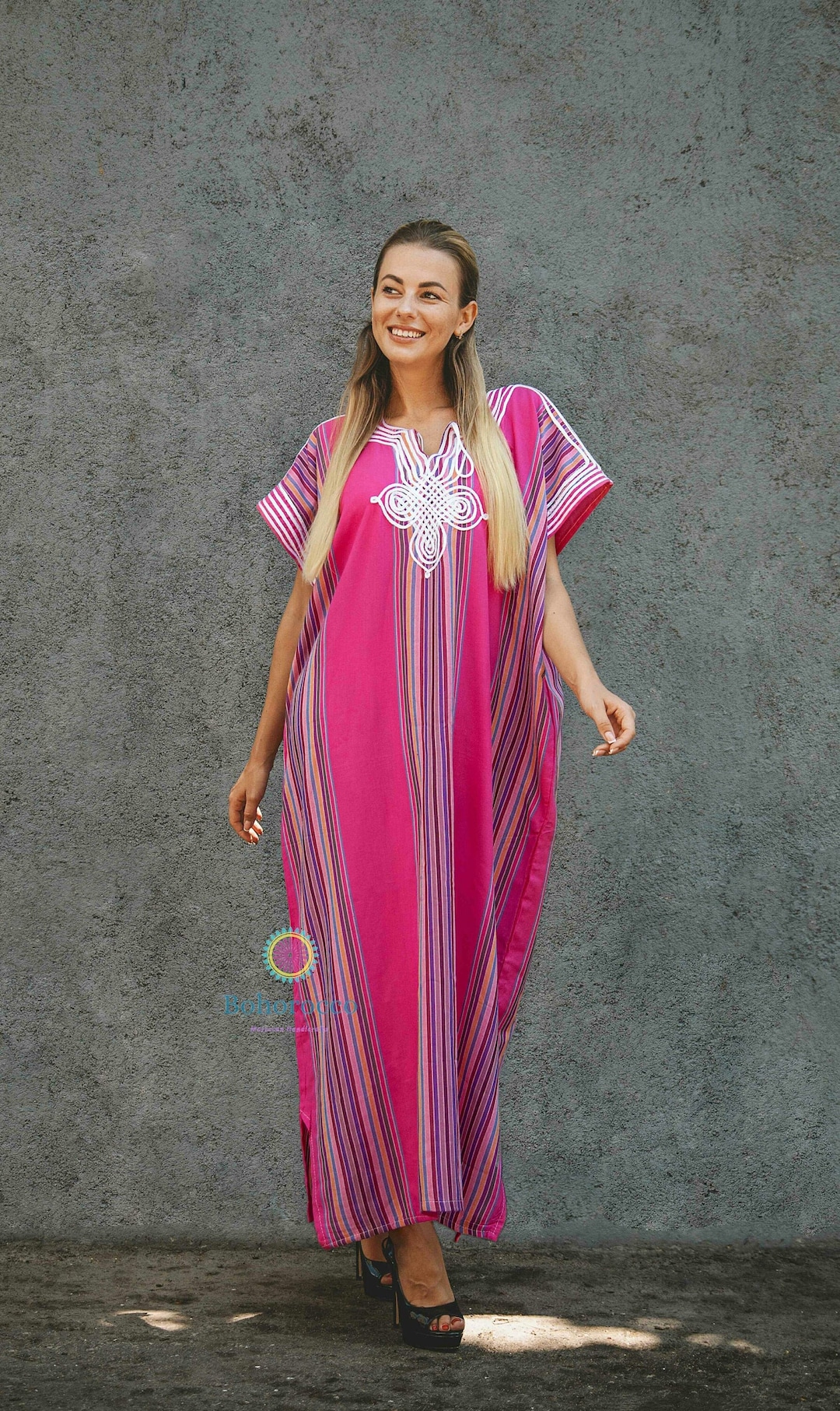 Moroccan Kaftan, African Kaftan, Arab Abaya, Dubai Dress, Summer Dress ...