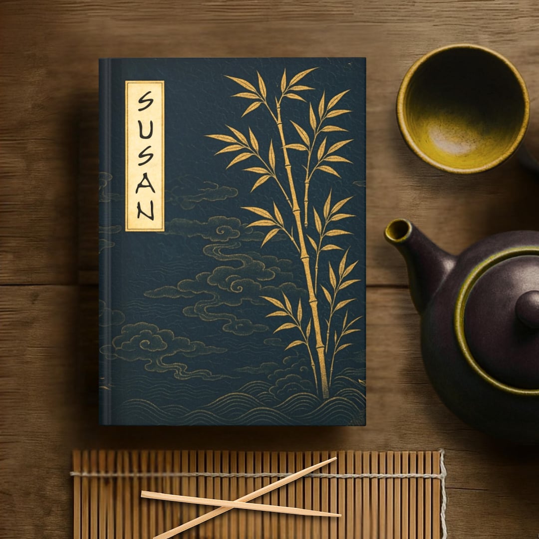 Personalized Japanese Style Notebook, Custom Name Lined Journalling ...