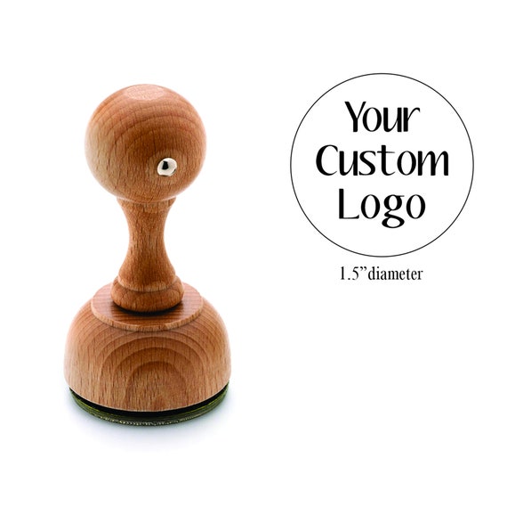 Medium Round Logo Stamp - Etsy
