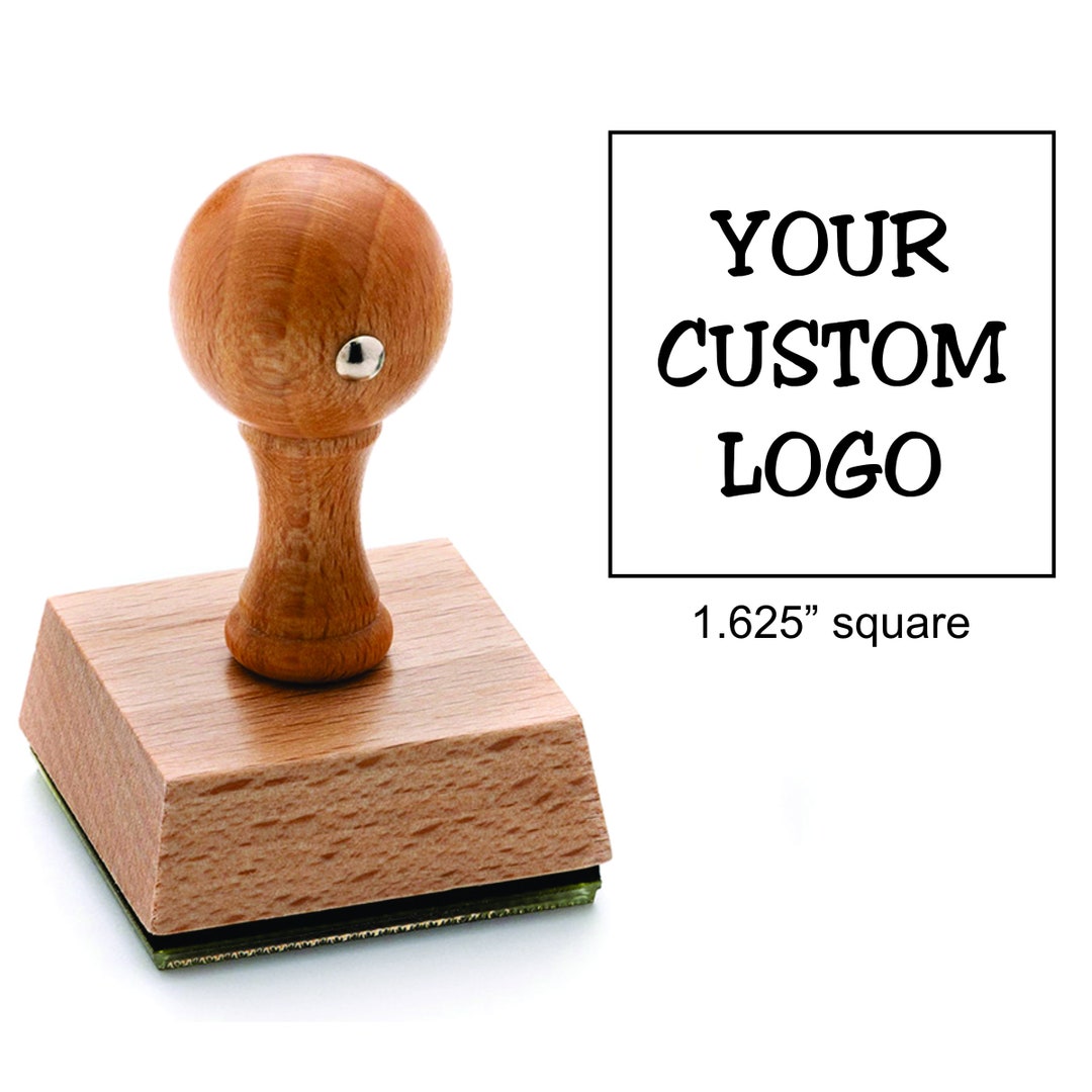 Custom Square Logo Stamp - Etsy