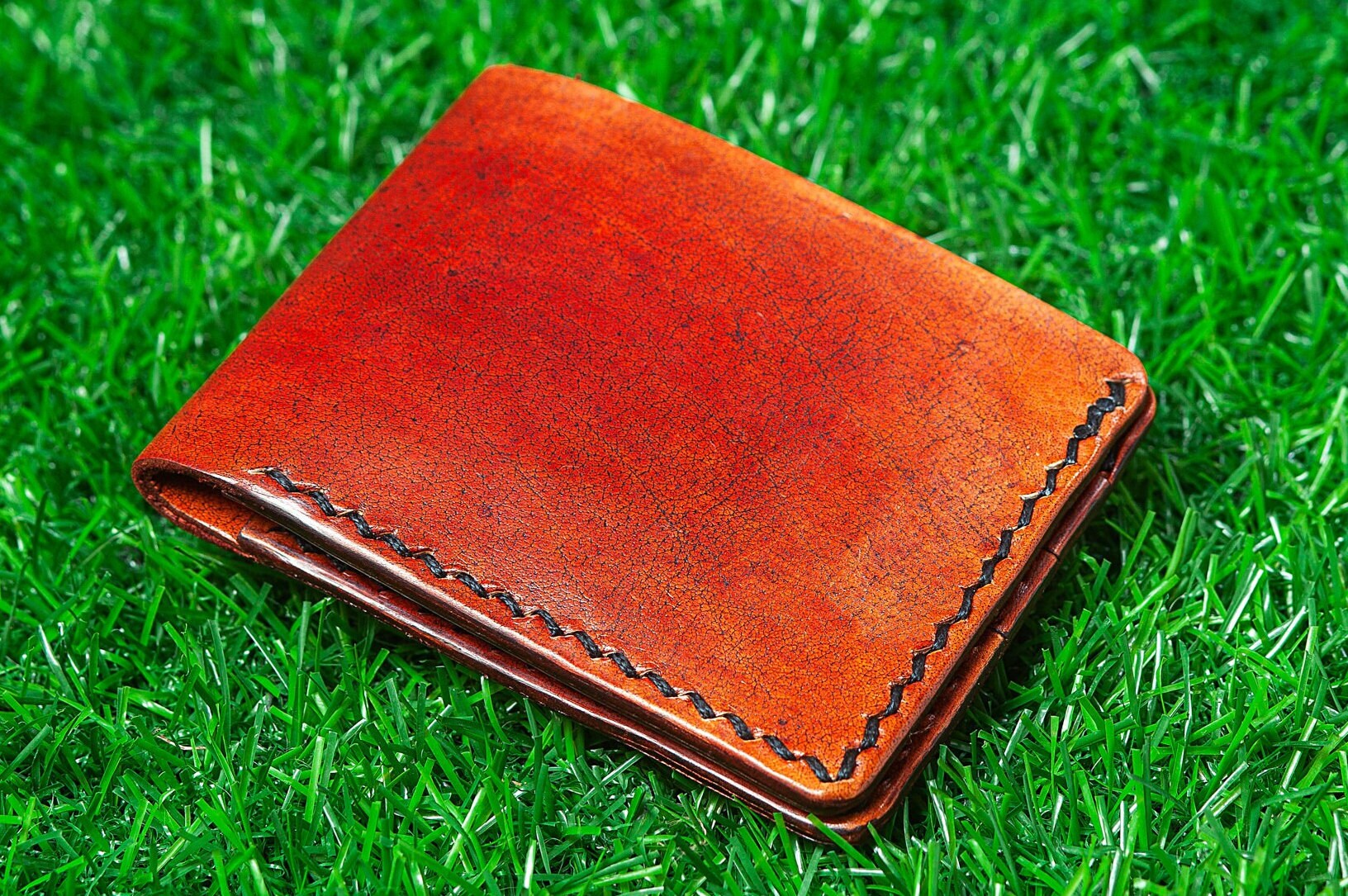 Handmade Leather Wallet, Full Grain Leather Wallet, Bi-fold Leather ...