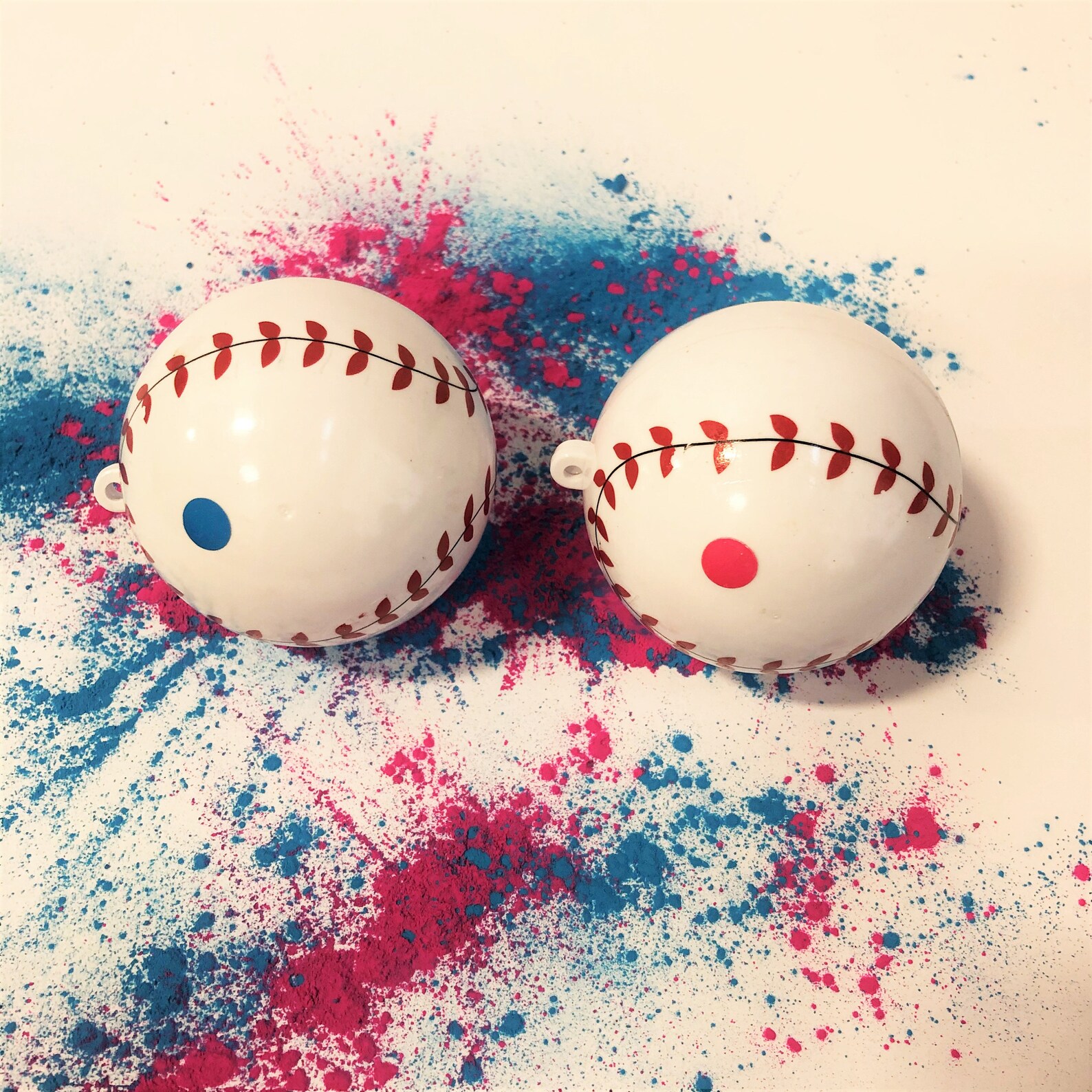 Gender Reveal Baseball! Gender Reveal Baseballs in Pink or Blue Filled ...