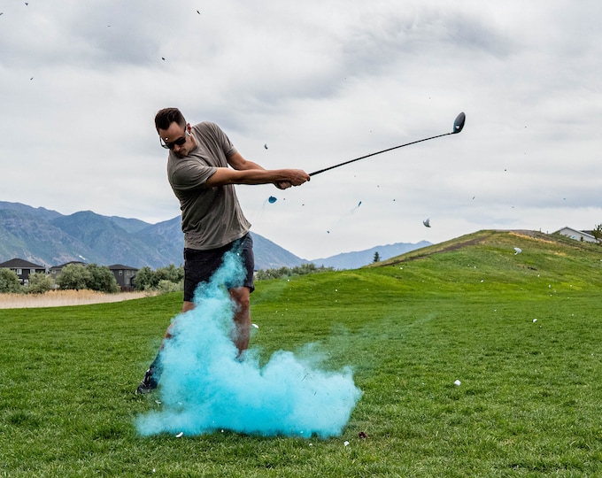 Golf Ball Powder & Confetti Gender Reveal Golf Ball in Pink or - Etsy