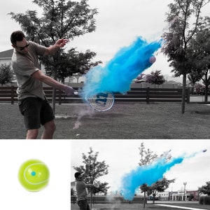 TENNIS BALL | Gender Reveal Ideas Tennis Reveal | Powder Tennis Ball ...
