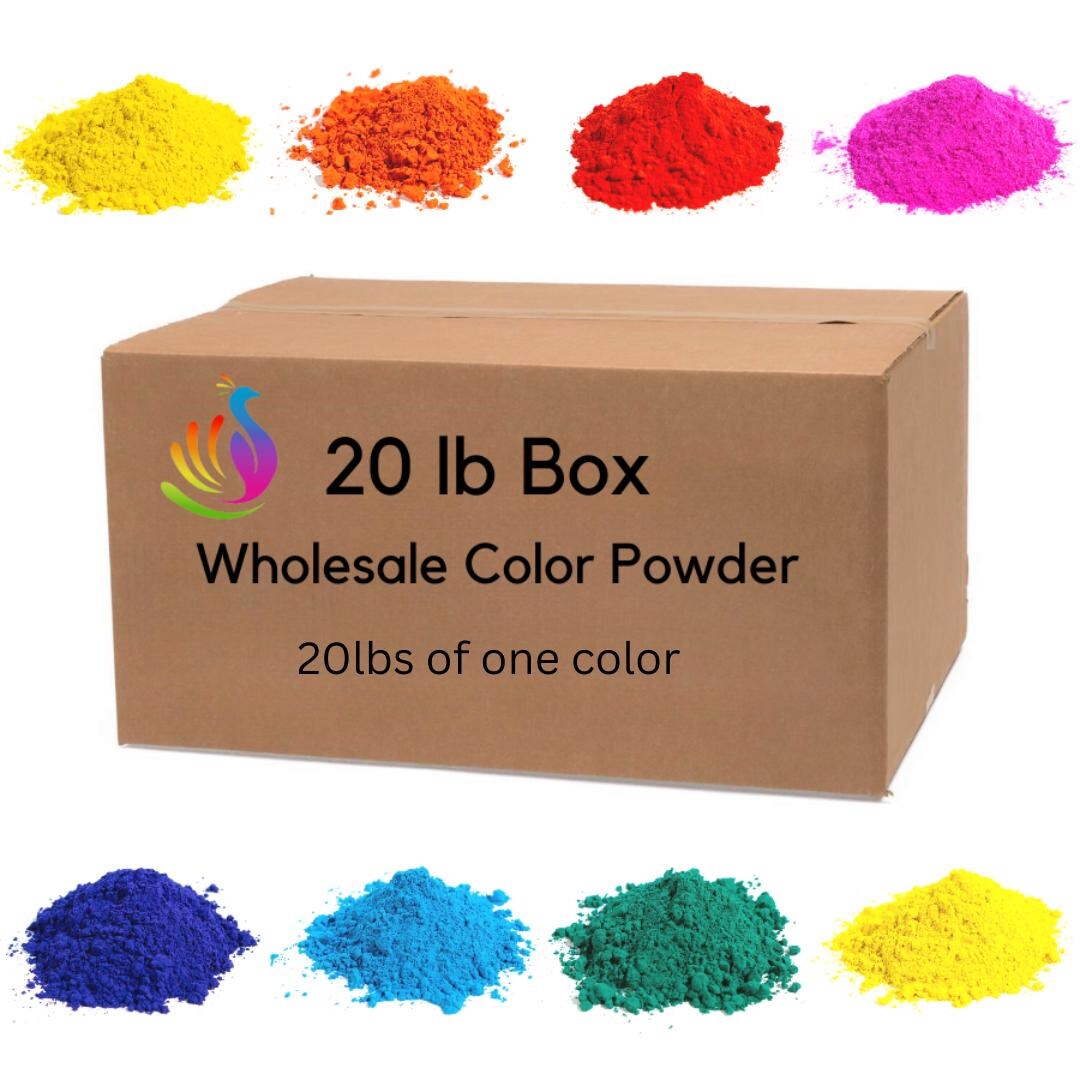 20lb Premium Holi Color Powder – Non-toxic, Biodegradable for Color ...