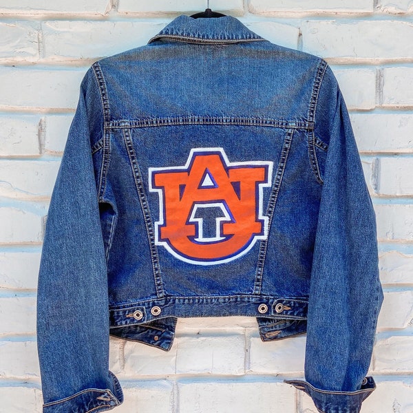 College Jean Jacket - Etsy