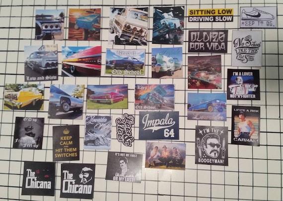 30 Set of Lowrider stickers | Etsy