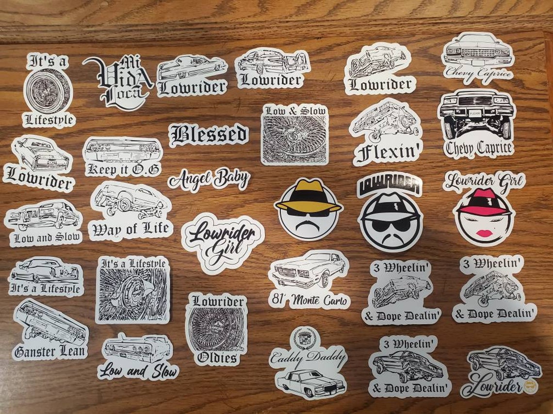 30 Lowrider Stickers - Etsy