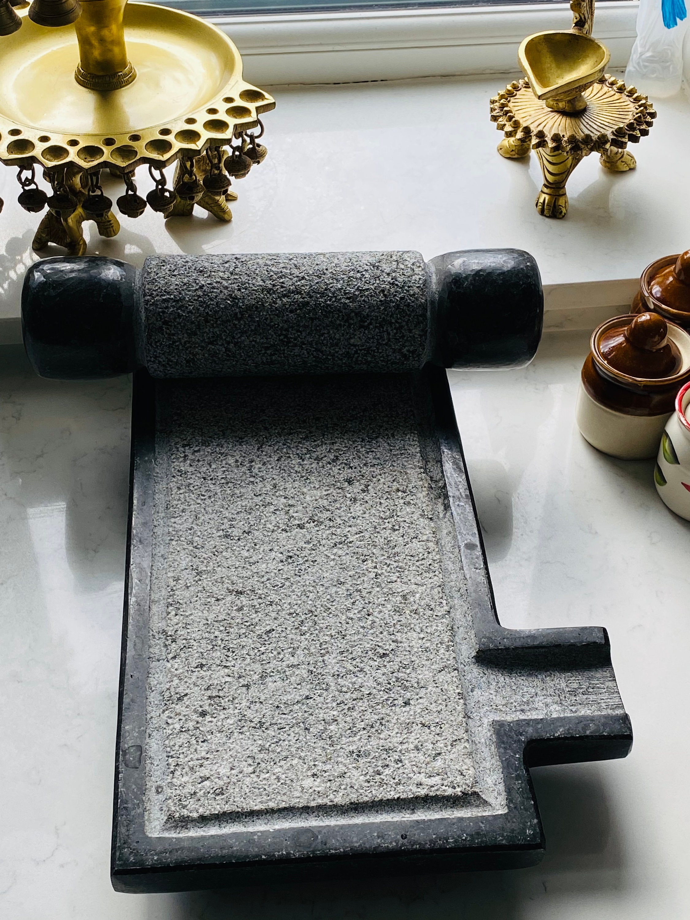 Ammikal/ Mortar&pestle/ Stone Ammikal/sil Bhatta - Etsy