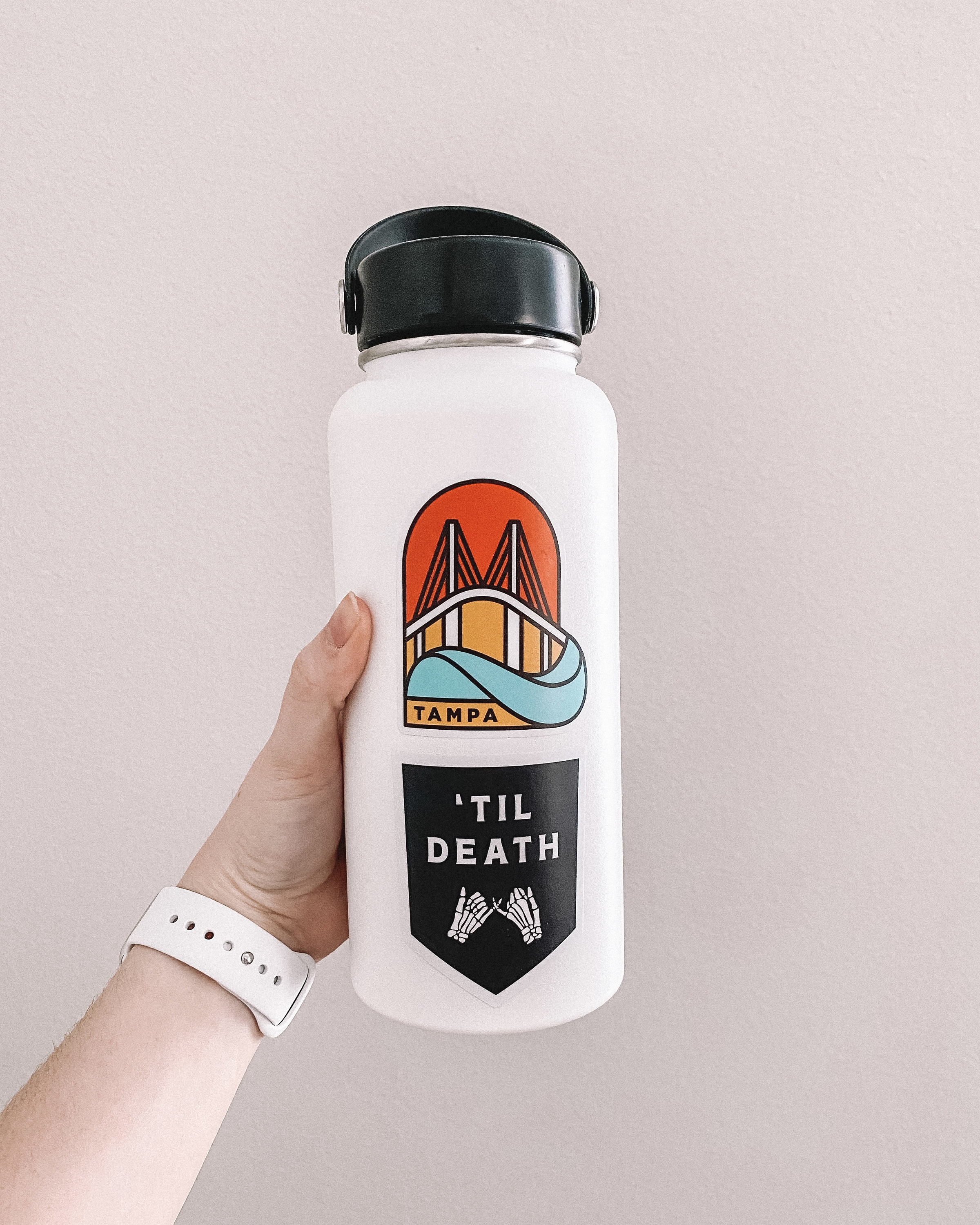 CUSTOM 'til Death Sticker, Wedding Favors, Takeaways for Gothic Themed ...