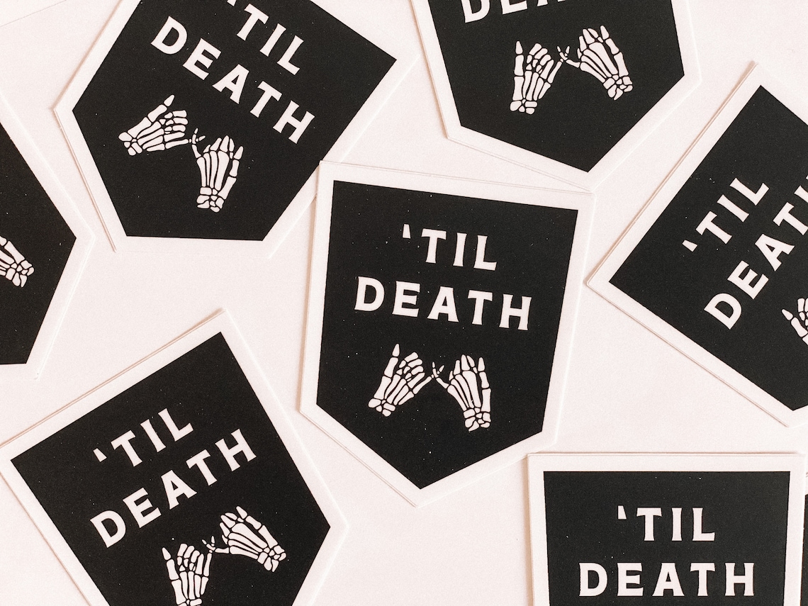 CUSTOM 'til Death Sticker Wedding Favors Takeaways for - Etsy