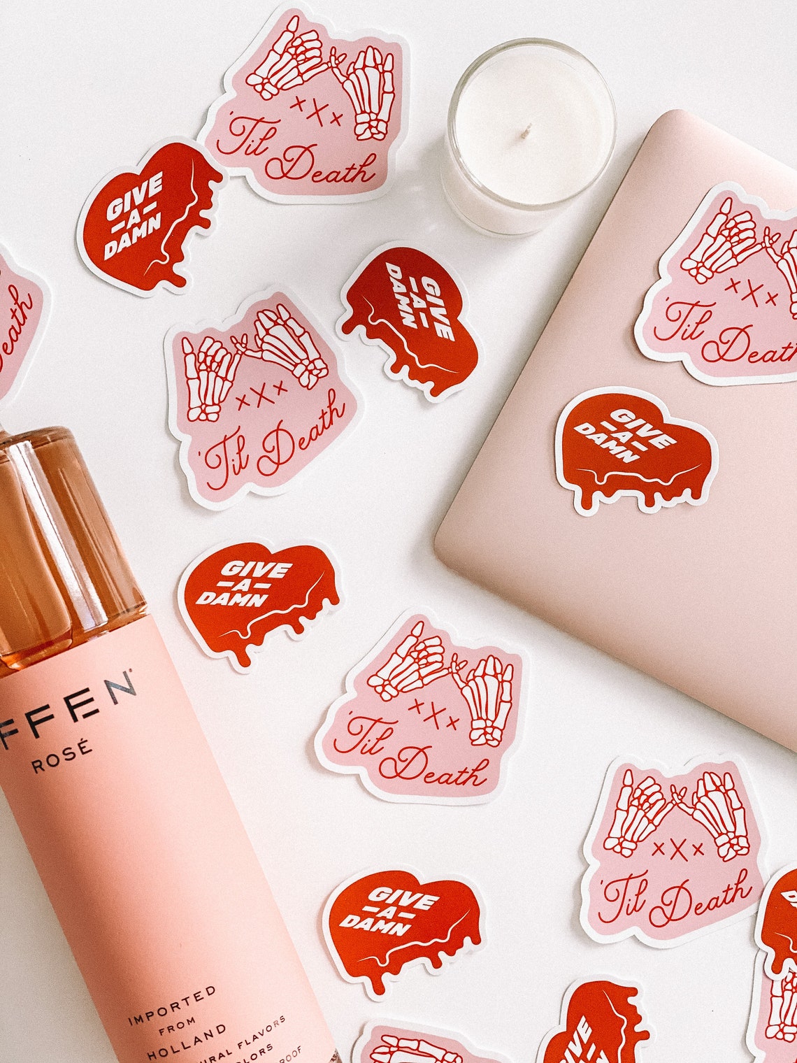 Pink 'til Death Sticker Bridesmaid Proposal Will You - Etsy