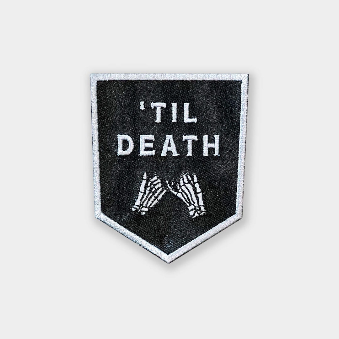 Black 'til Death Patch - Bridesmaid Proposal - MOH Gift - Wedding Party Gifts - Bride to Be ...