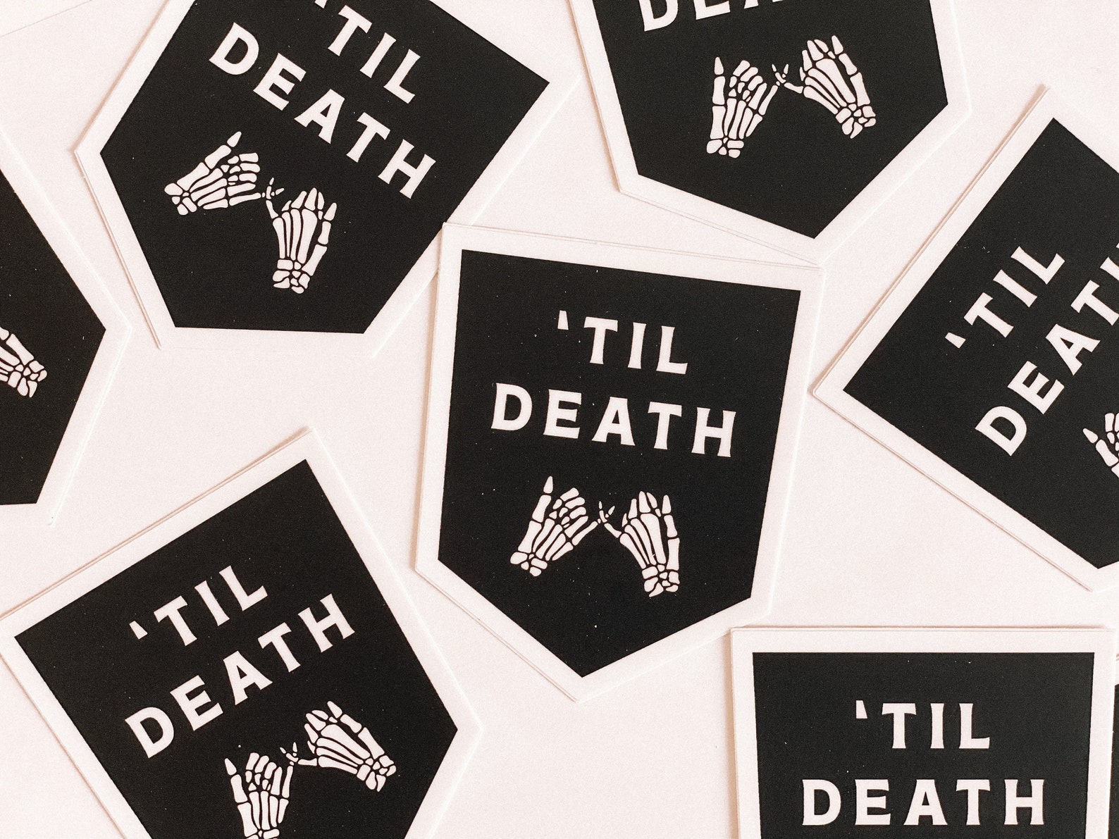 Black 'til Death Sticker Bridesmaid Proposal MOH Gift - Etsy