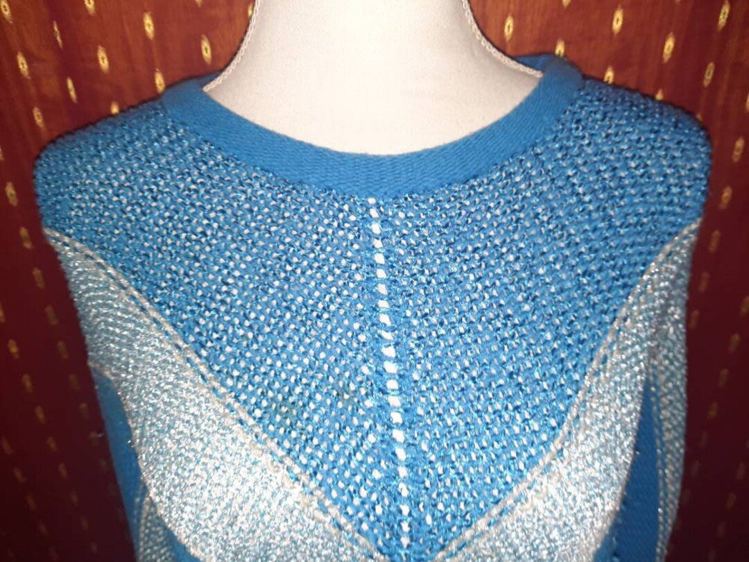 Jumper*sweater*vintage*blue*42*m*yarell* - Etsy