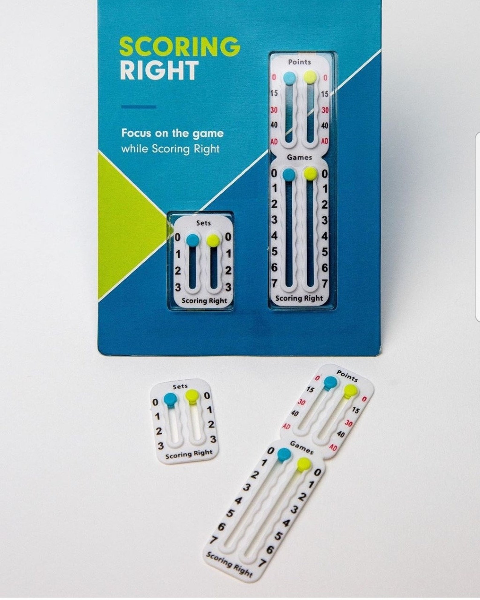 2 Pack - Scoring Right - Tennis Score Keeper - Tennis Score Board ...