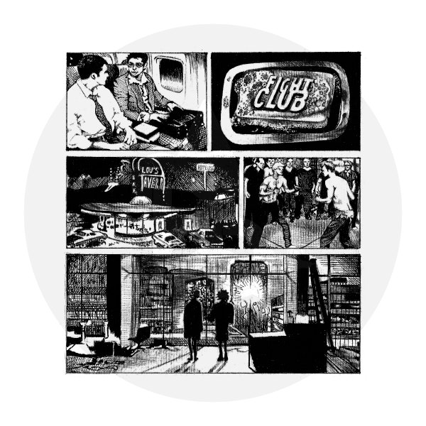 Fight Club Drawing - Etsy