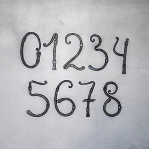 7'' Large Metal House Numbers, Custom House Number or Lettering Address ...