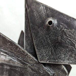 Unique Forged Sculpture 'raven' in Geometric Style Metal Art Work ...