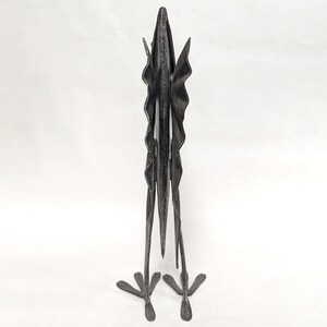 Unique Forged Sculpture 'raven' in Geometric Style Metal Art Work ...