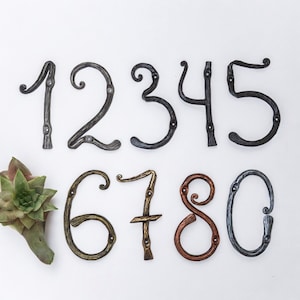 7'' Large Metal House Numbers, Custom House Number or Lettering Address ...