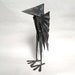Unique Forged Sculpture 'raven' in Geometric Style Metal Art Work ...