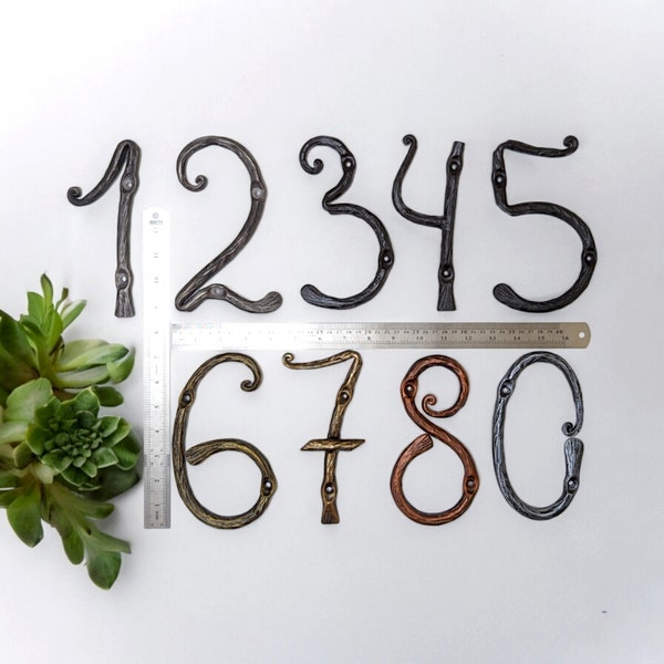 Rustic House Numbers - Etsy