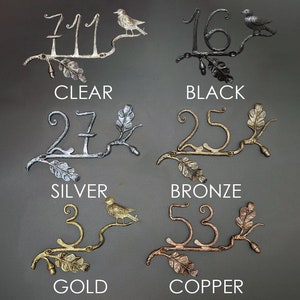 7'' Large Metal House Numbers, Custom House Number or Lettering Address ...
