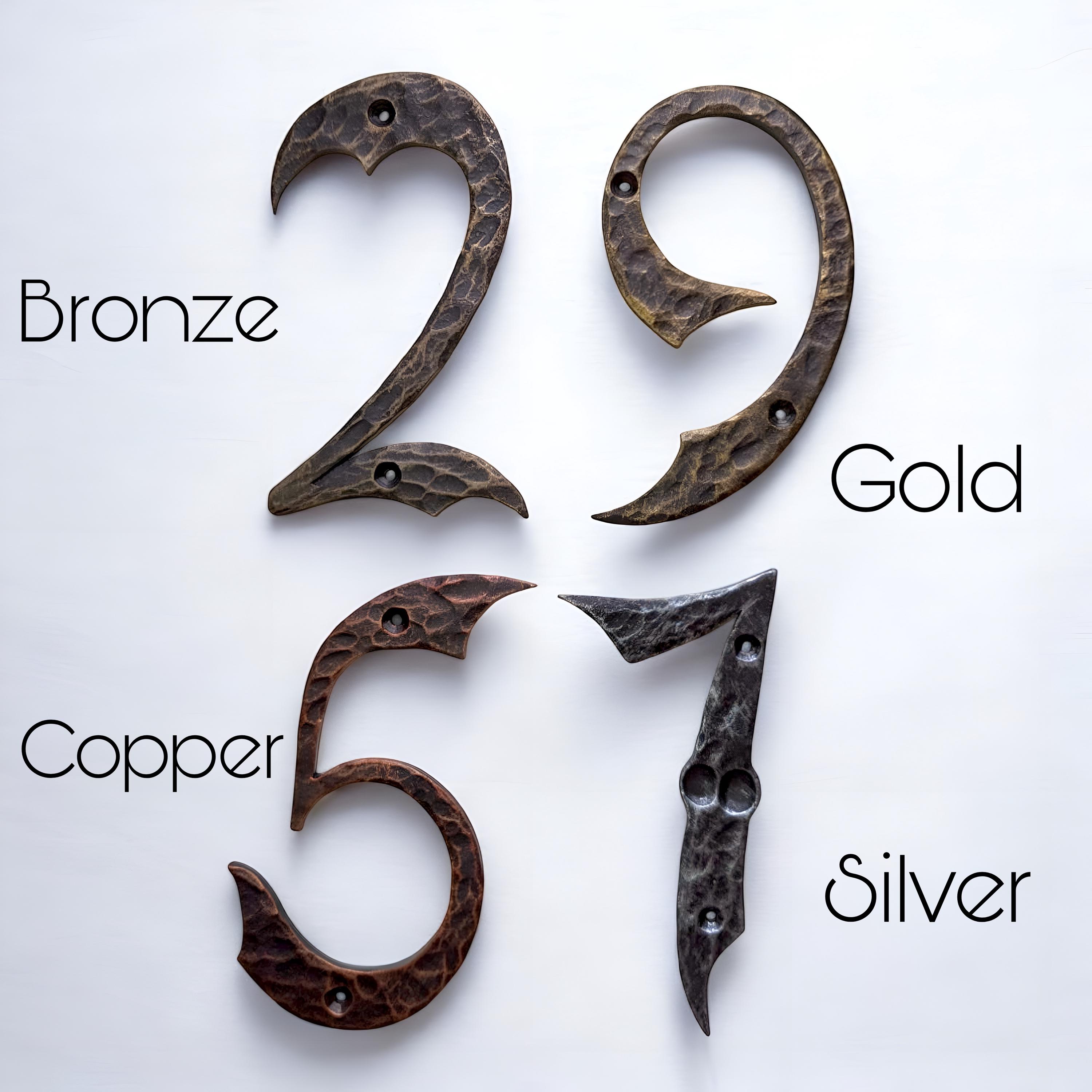 Large Wrought Iron House Numbers: 8" Rustic Home Decor - Etsy