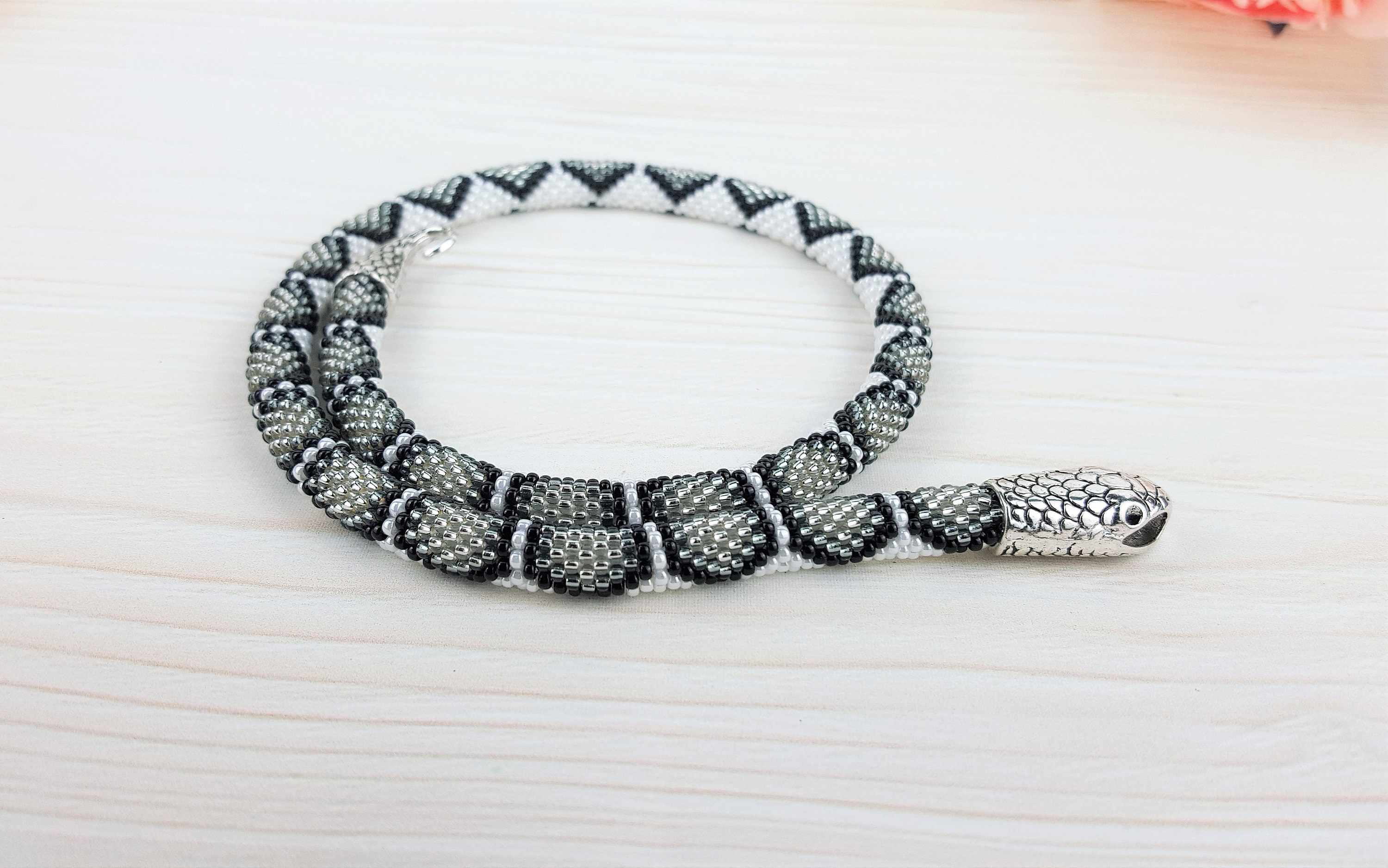 Snake Necklace, Ouroboros Chain, Snake Choker - Etsy