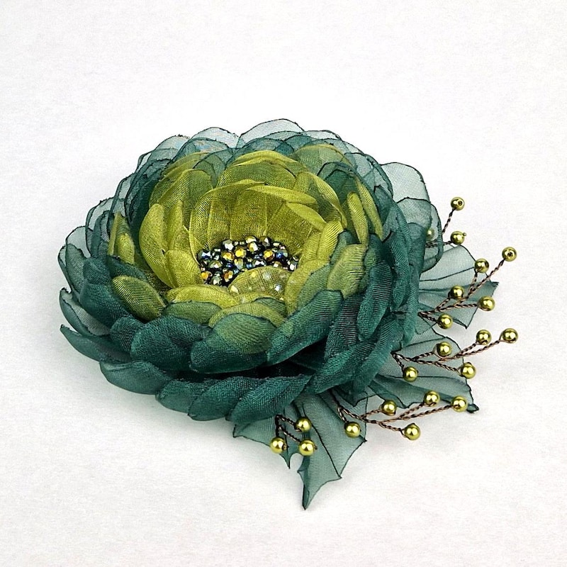 Flower Brooch - Etsy