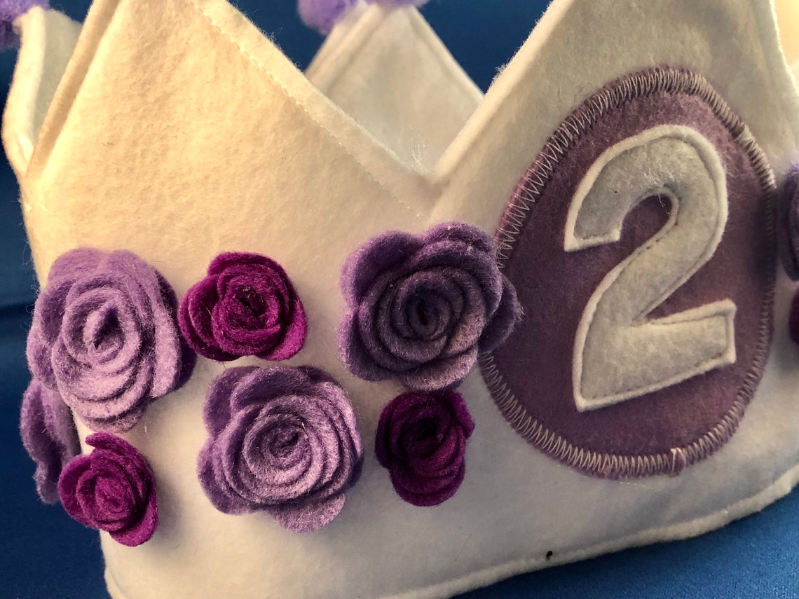 Personalised birthday crown queen king prince princess hat | Etsy