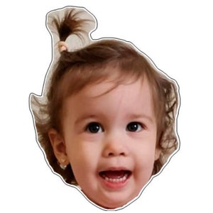 Personalised Face Stickers Cut Custom Stickers Notice Board - Etsy