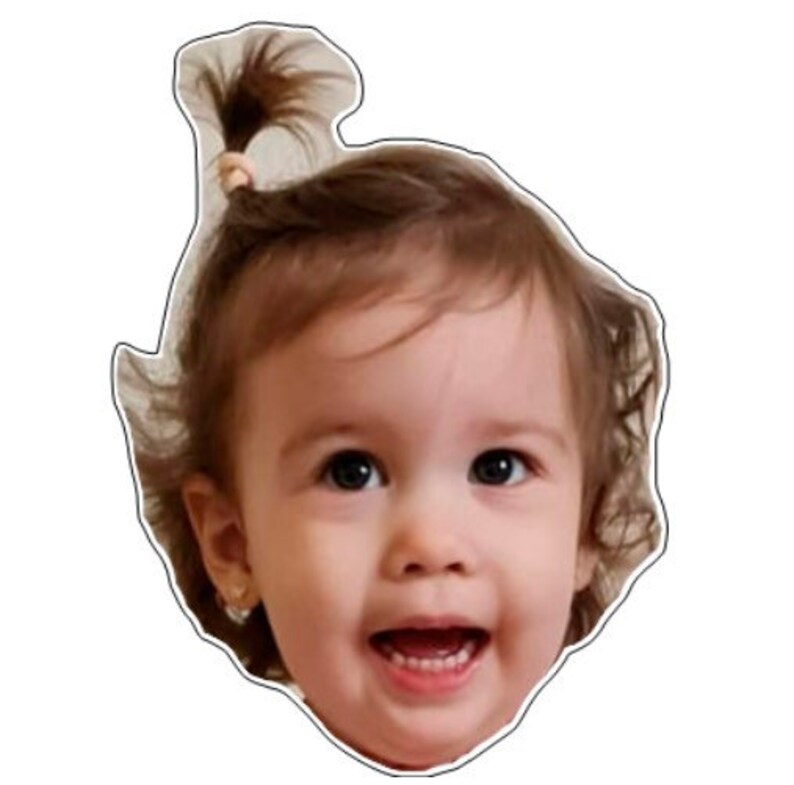 Personalised face stickers cut custom stickers notice board | Etsy