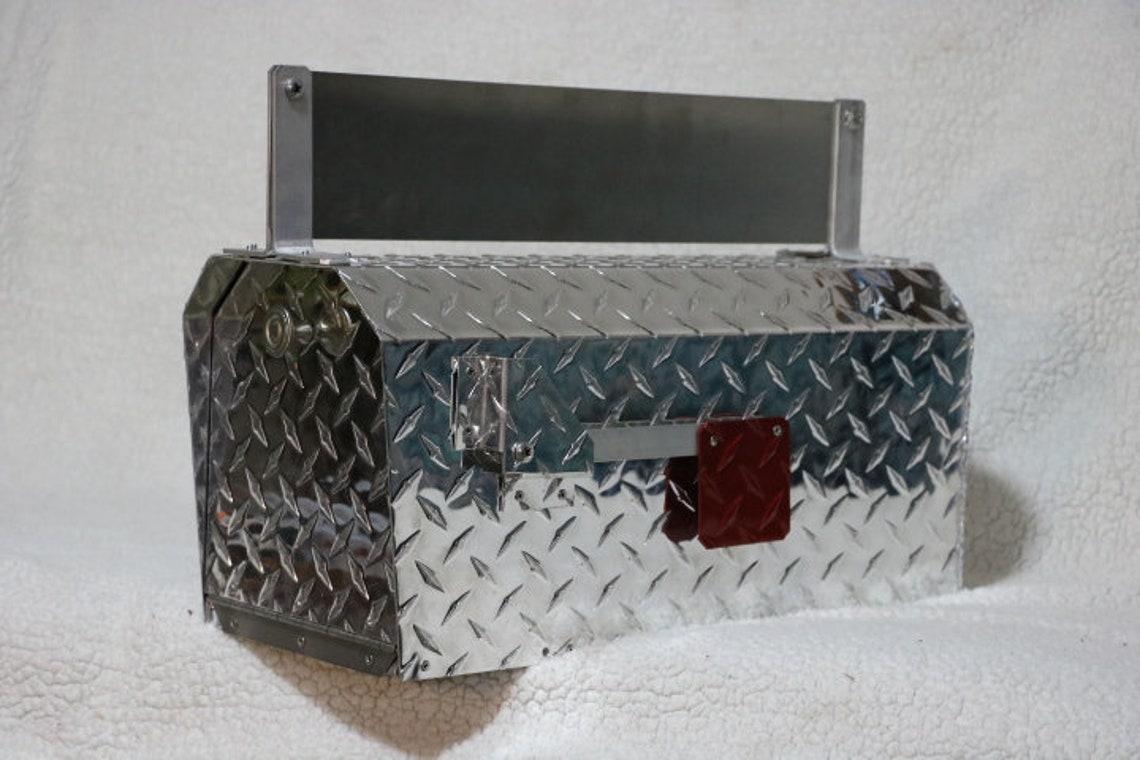 Heavy Duty Aluminum Diamond Plate 14 Gauge Mailbox Medium - Etsy