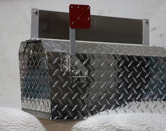 Heavy Duty Aluminum Diamond Plate 14 Gauge Mailbox Jumbo Size - Etsy