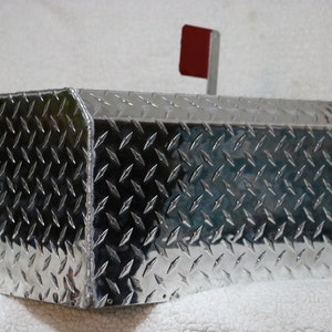 Heavy Duty Aluminum Diamond Plate 14 Gauge Mailbox Large Size - Etsy