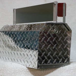 Heavy Duty Aluminum Diamond Plate 14 Gauge Mailbox Medium - Etsy