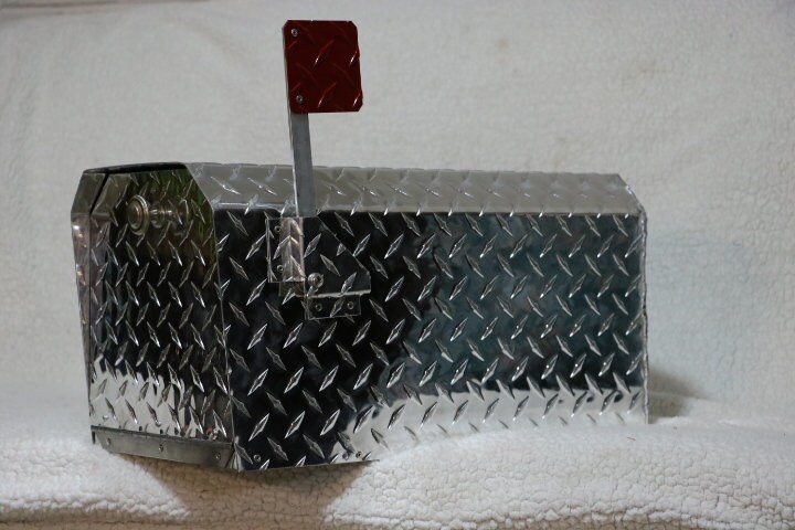 Heavy Duty Aluminum Diamond Plate 14 Gauge Mailbox Large Size - Etsy