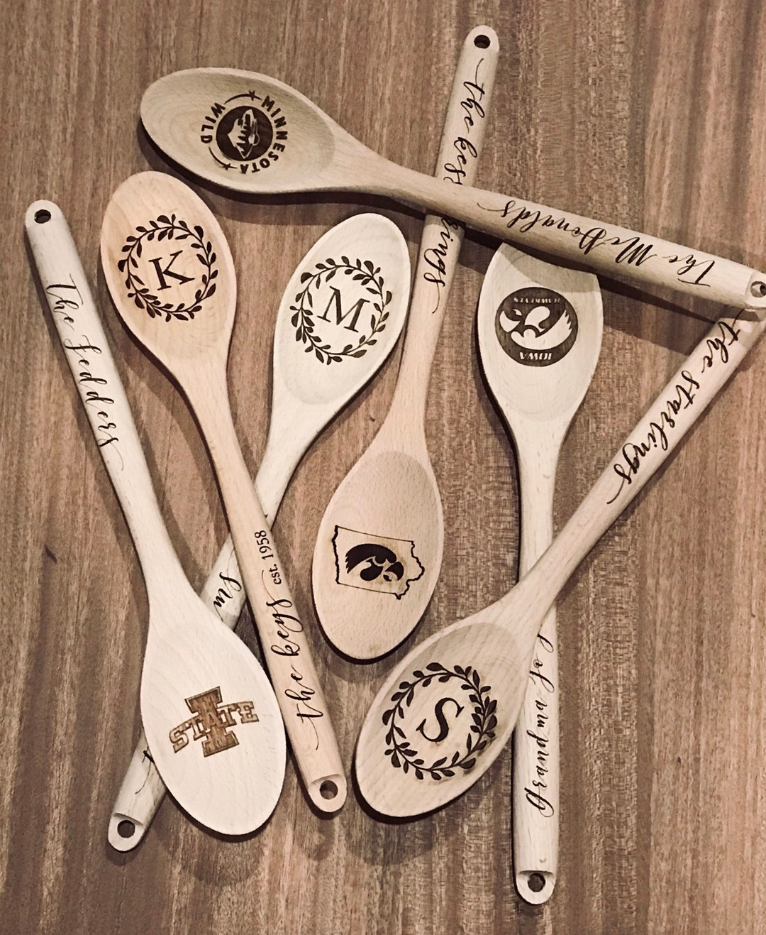 Custom Personalized Wooden Spoon for Keepsake - Etsy