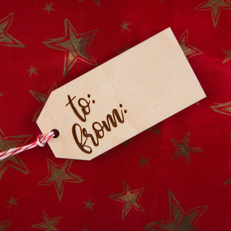 Custom Engraved Wooden Gift Tags Personalization Available - Etsy