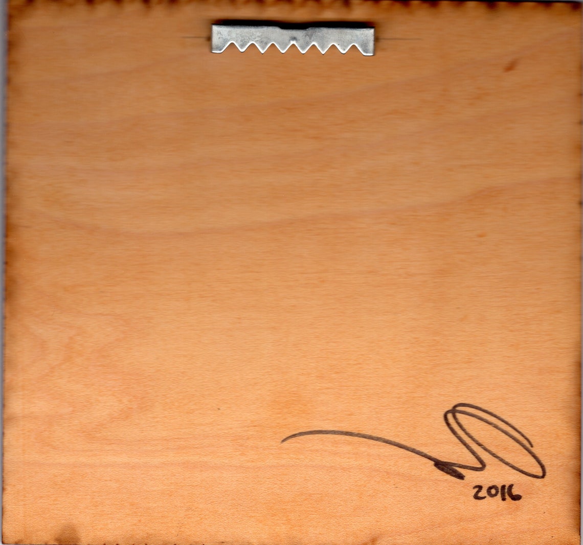 Laser Engraved Tiger Art W/ Easel - Etsy