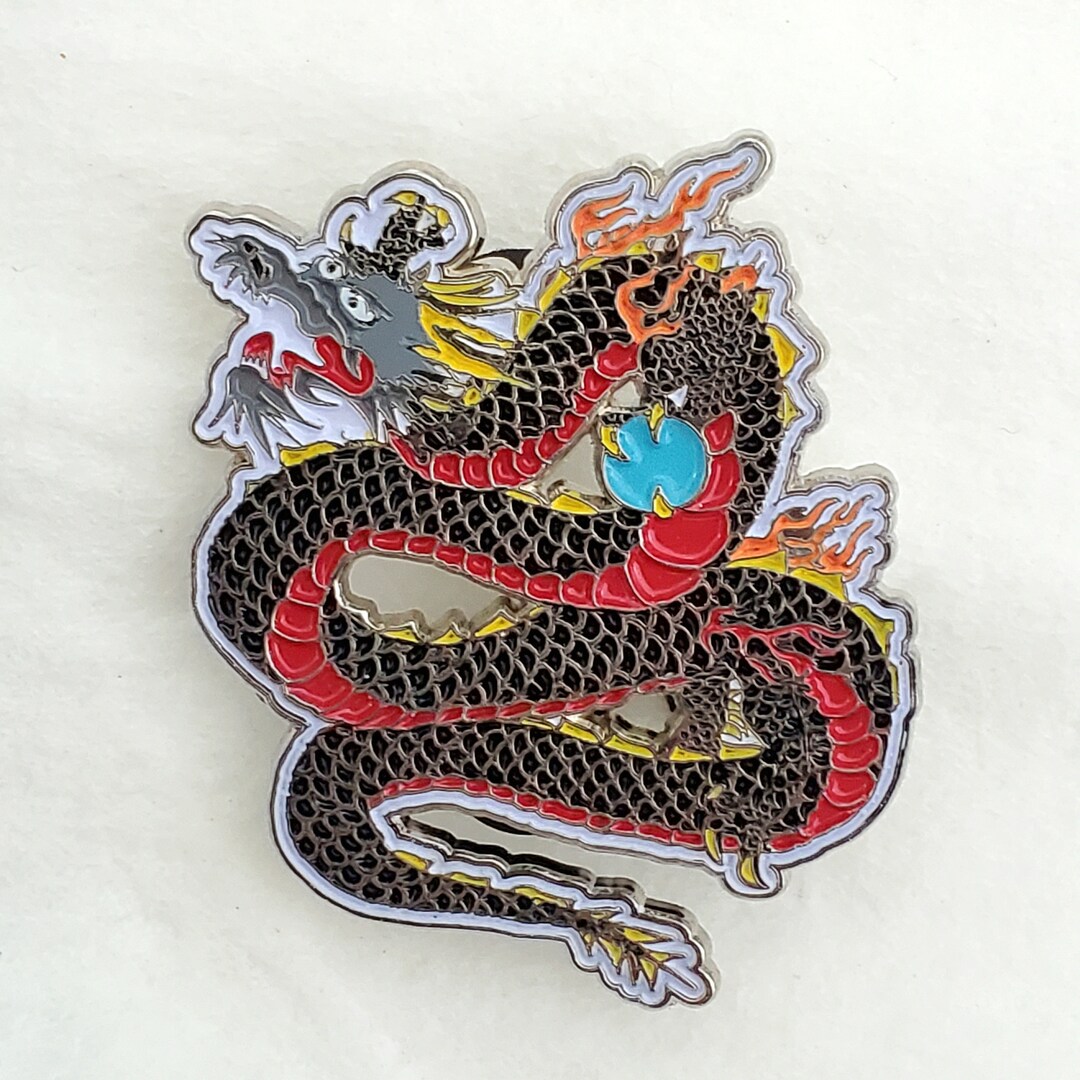 Dragon Tattoo Art Enamel Pin - Etsy