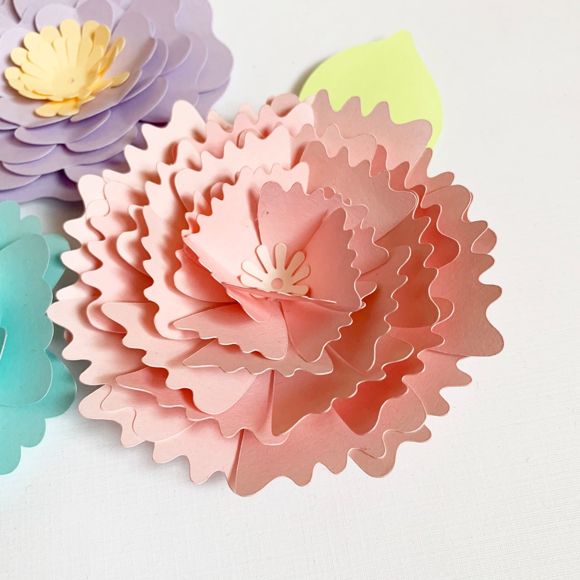 SVG - 3D Spring Flower Template Bundle, INSTANT Download, Zinnia ...