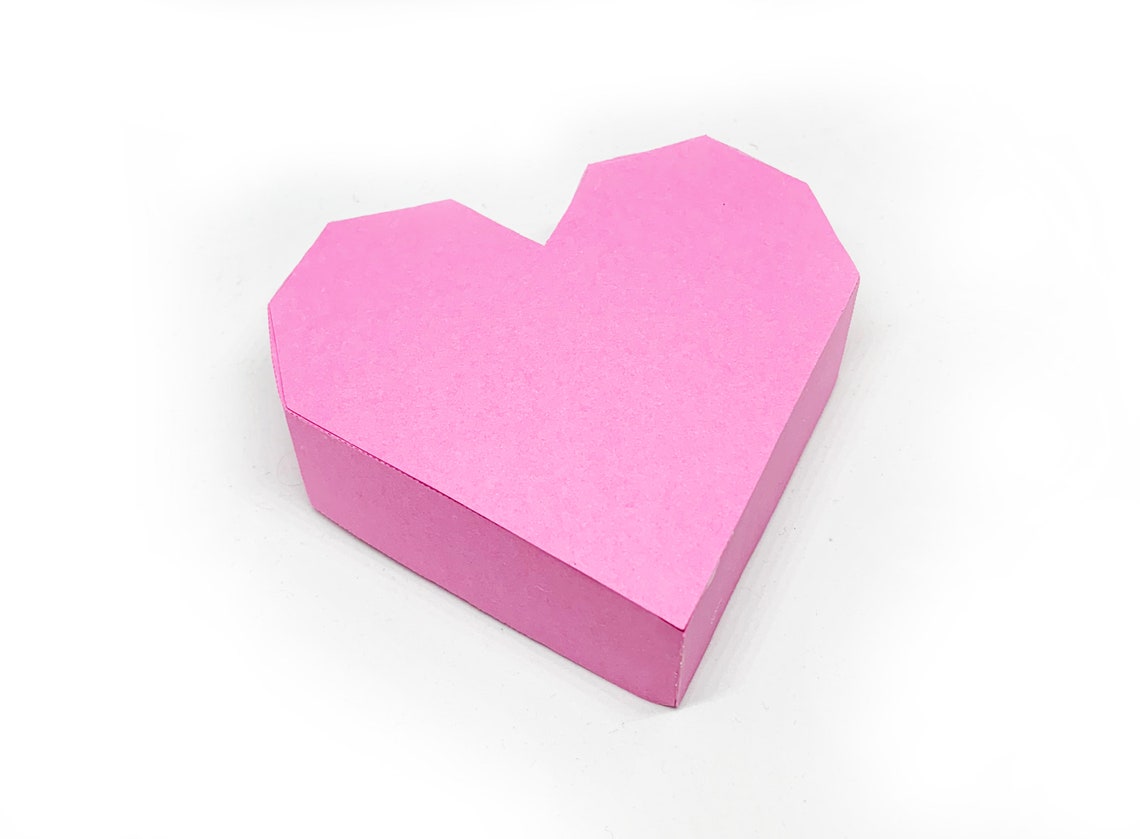 SVG - 3D Paper Heart Box svg - Valentinstag Box, INSTANT download ...